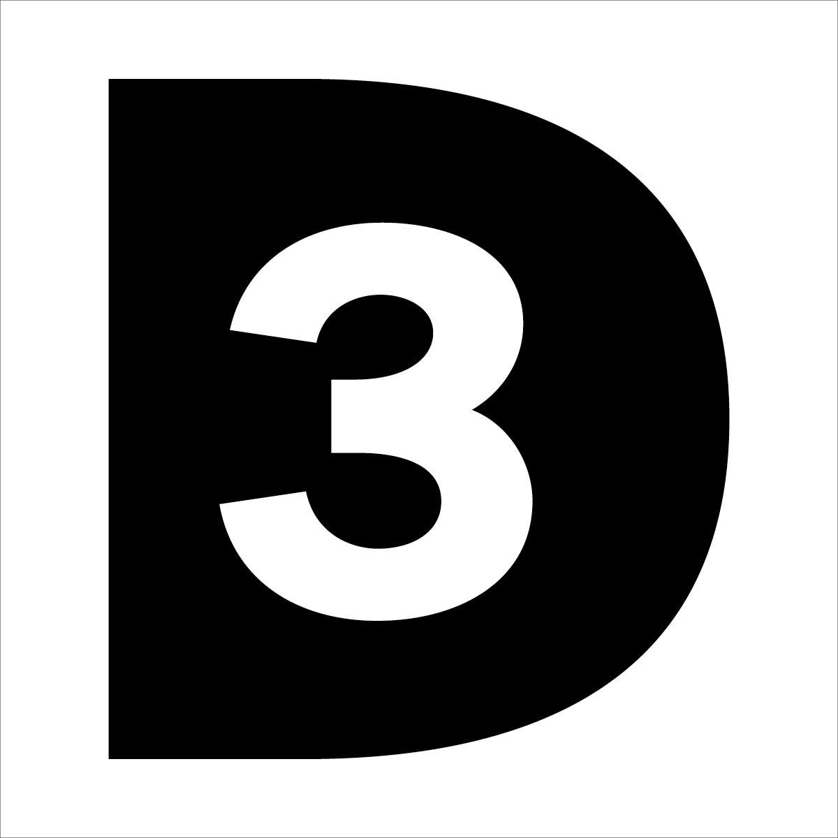 The 3 and the D | Unframed