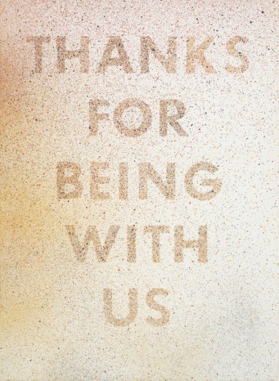 Thanks for Being with Us | Unframed